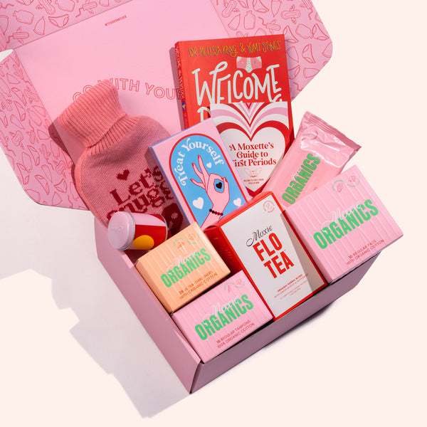 Welcome to Periods! starter kit - pads, tamps + more | Moxie