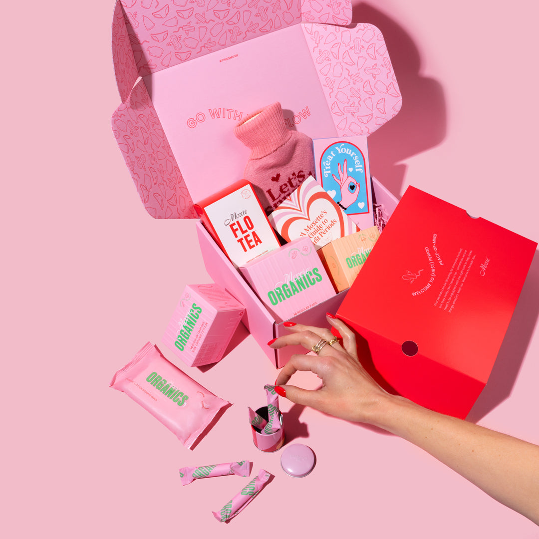 Welcome to Periods! starter kit - pads, tamps + more | Moxie
